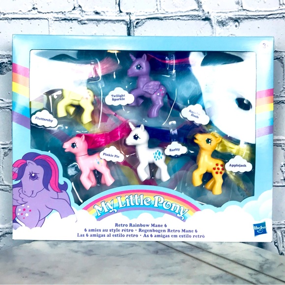 Hasbro | Toys | My Little Pony Retro Rainbow Mane 6 Kids Hasbro 98s ...